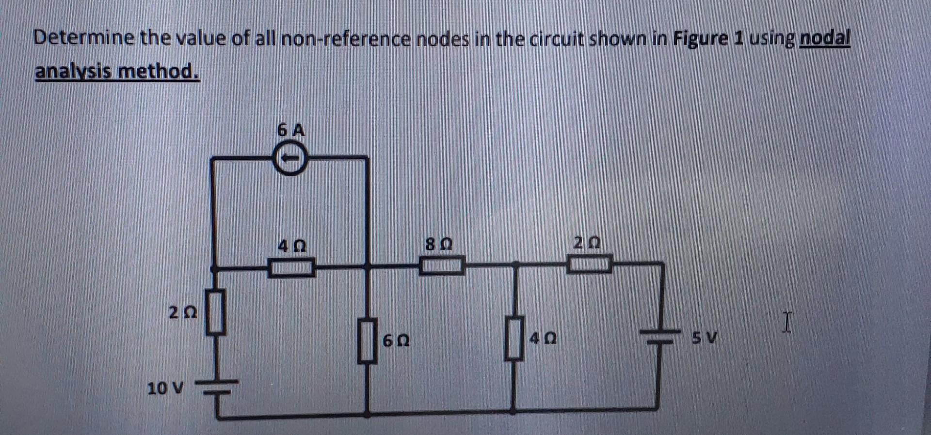 Solved Determine the value of all non-reference nodes in the | Chegg.com