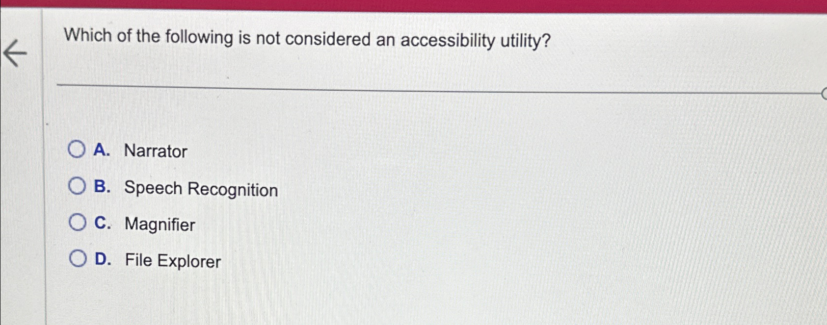 Solved Which of the following is not considered an | Chegg.com