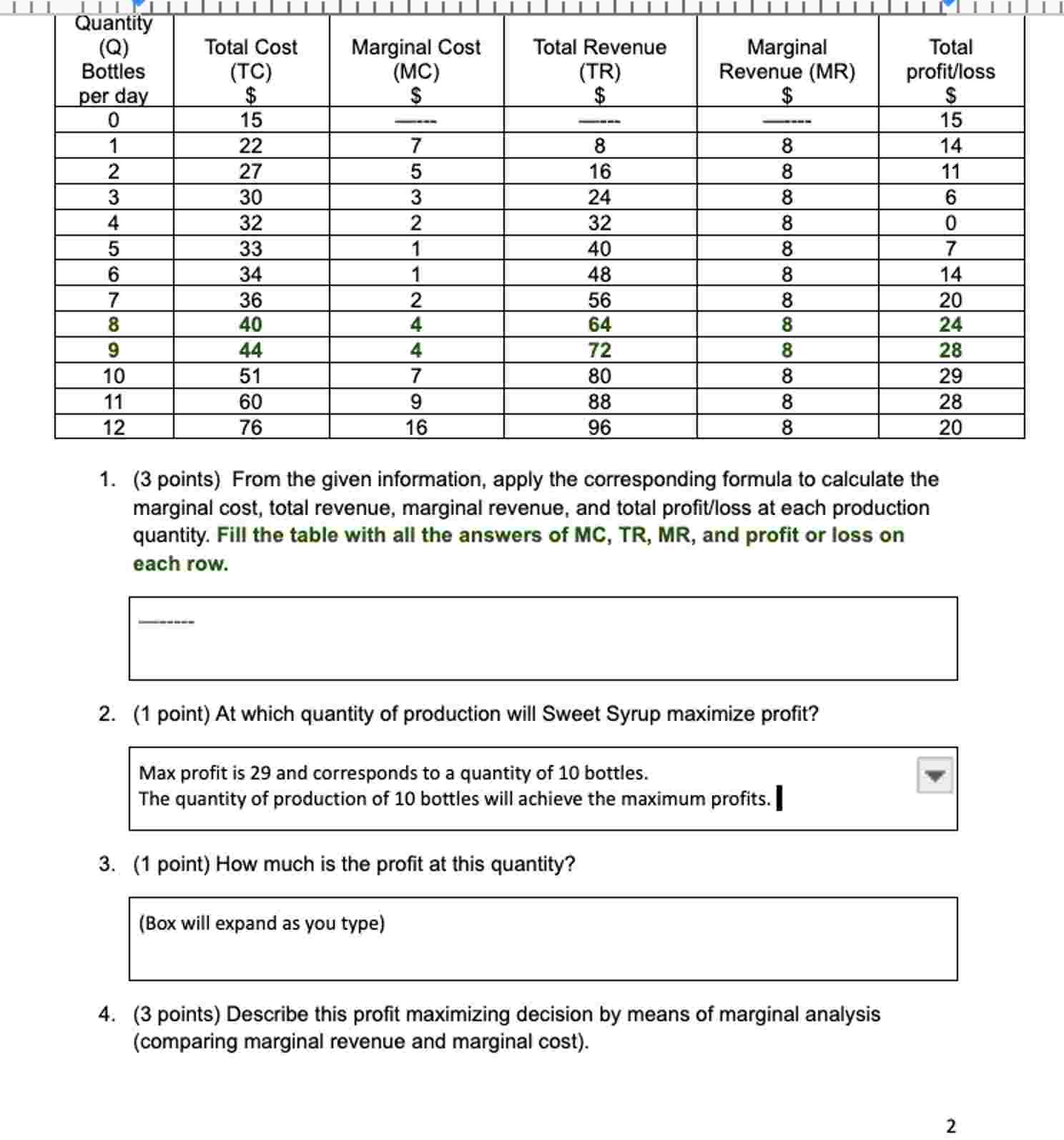 Solved 1. (3 ﻿points) ﻿From the given information, apply the | Chegg.com