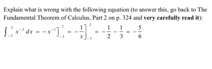 Solved Explain what is wrong with the following equation (to | Chegg.com
