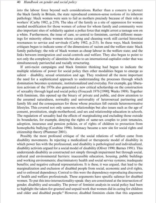 Solved I need help summarizing from the handbook pages of | Chegg.com