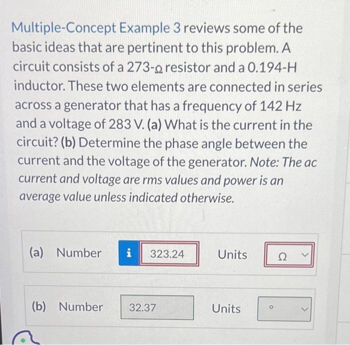 Solved Multiple-Concept Example 3 reviews some of the basic | Chegg.com