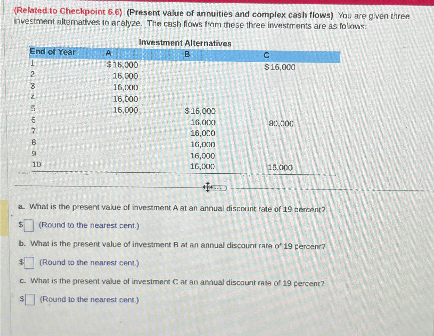 Solved (Related to Checkpoint 6.6) (Present value of | Chegg.com