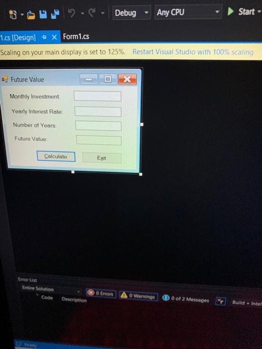 Solved I need help with Murach's C# 2015 exercise 7-2 | Chegg.com