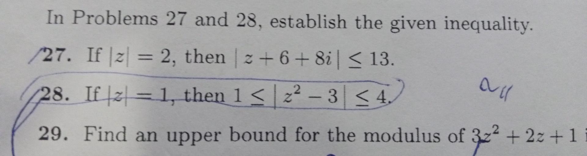Solved In Problems 27 and 28, establish the given | Chegg.com