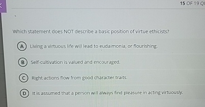 Solved Which statement does NOT describe a basic position of | Chegg.com