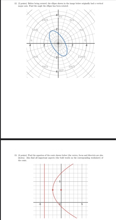 Solved Before being rotated, the ellipse shown in the image | Chegg.com