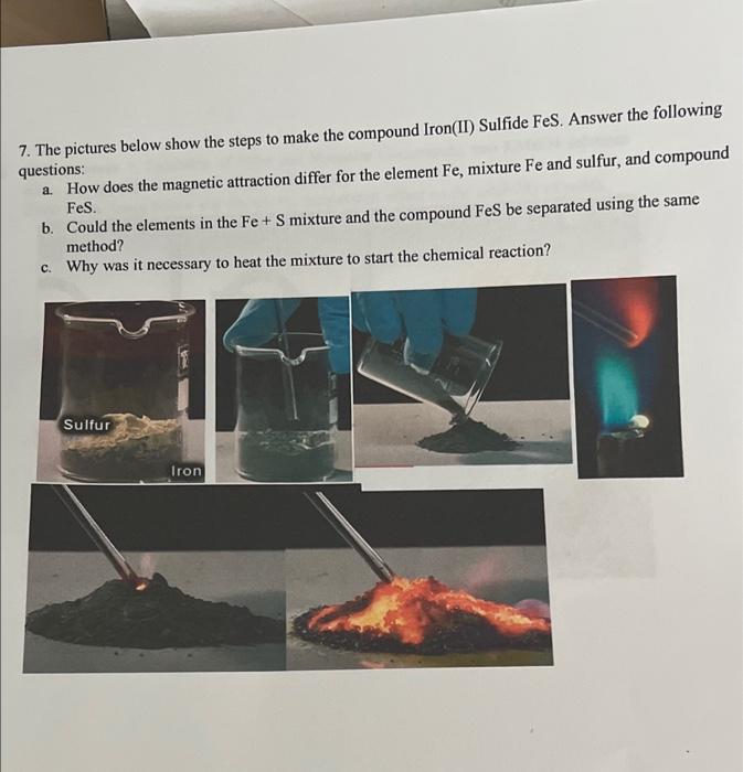 Solved 7. The pictures below show the steps to make the | Chegg.com