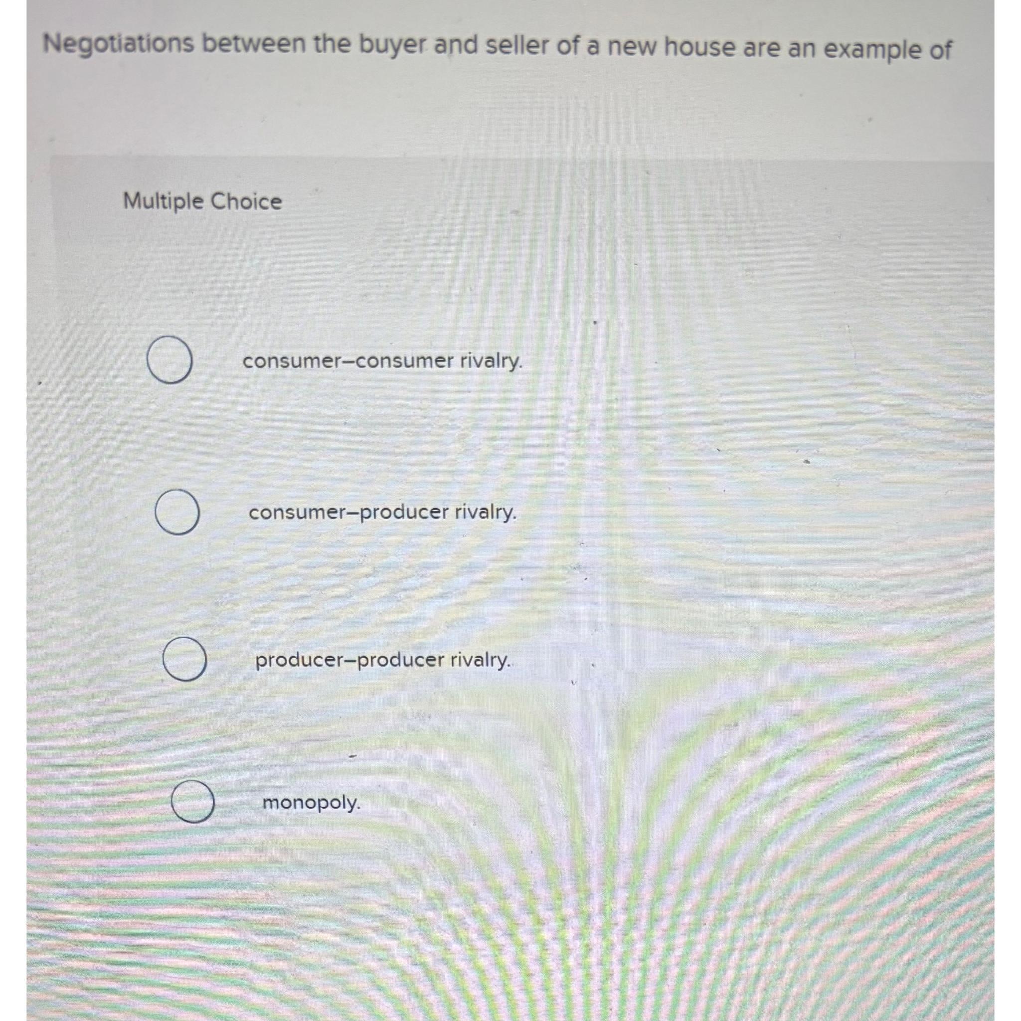Solved Negotiations between the buyer and seller of a new | Chegg.com