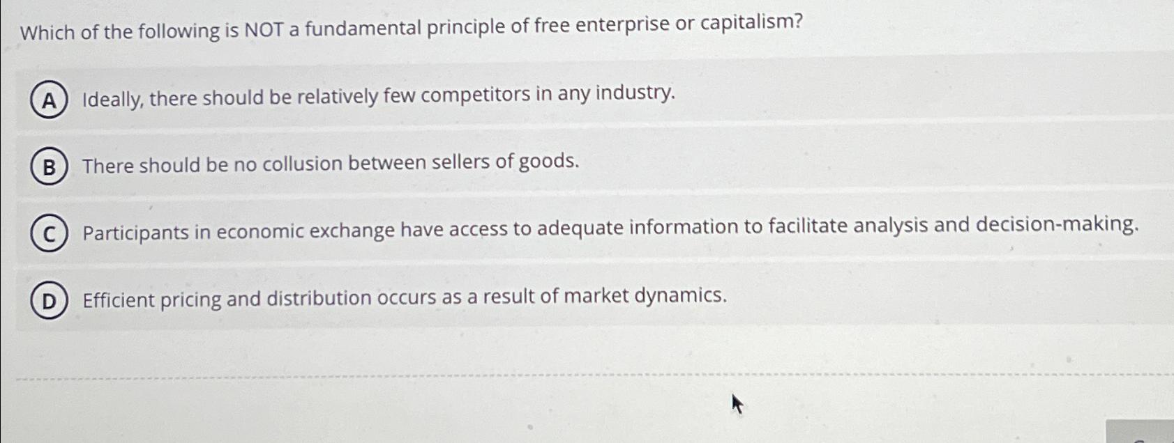 Solved Which of the following is NOT a fundamental principle | Chegg.com