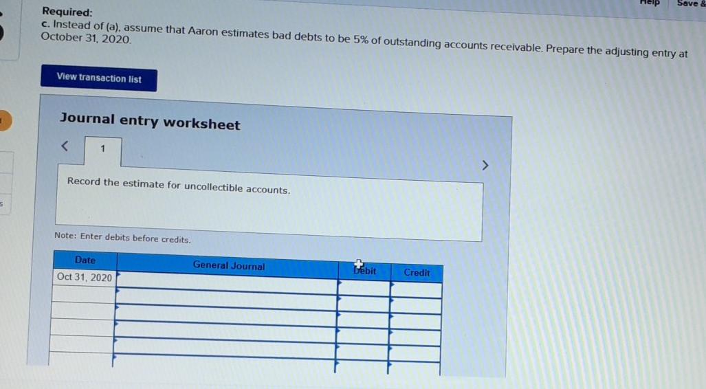 Solved Problem 8-7A Uncollectible accounts LO2, 3 Aaron | Chegg.com