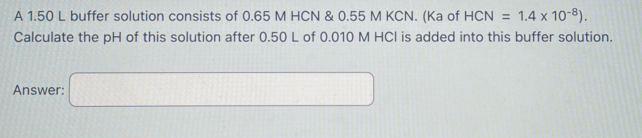 Solved A 1.50 ﻿L buffer solution consists of | Chegg.com