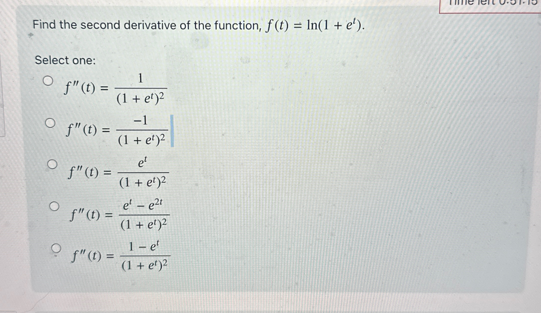 Solved Find the second derivative of the function, | Chegg.com