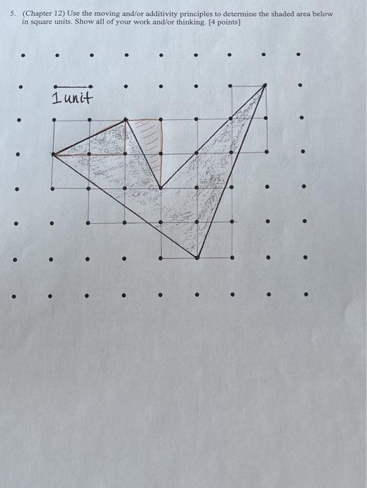 Solved 5. (Chapter 12) Use the moving and/or additivity | Chegg.com