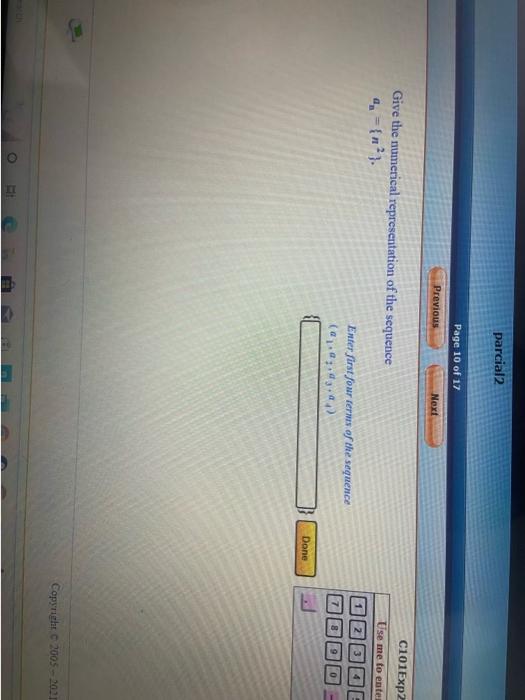 Solved Give the numerical representation of the sequence | Chegg.com