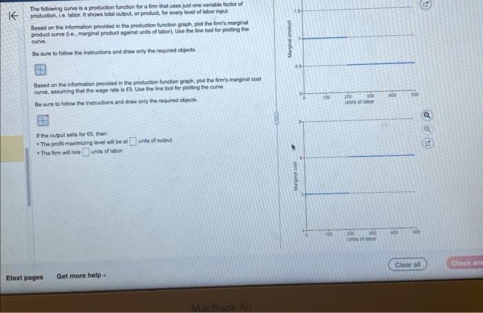 Solved last part of the question when output sells for 5 | Chegg.com