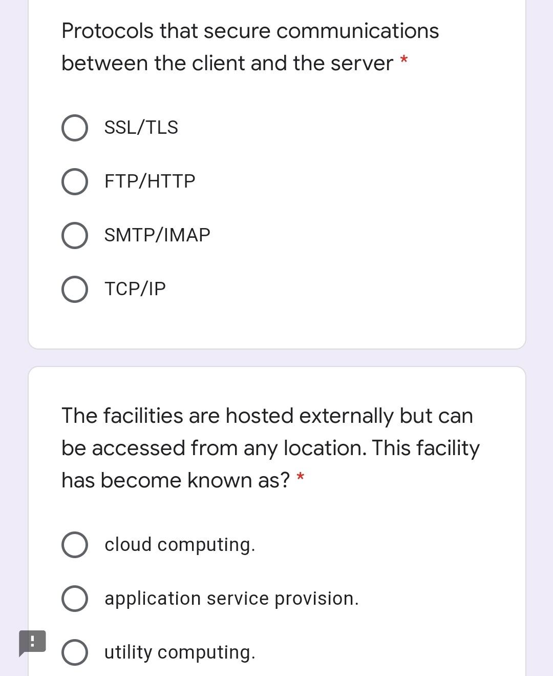 Solved Protocols that secure communications between the | Chegg.com