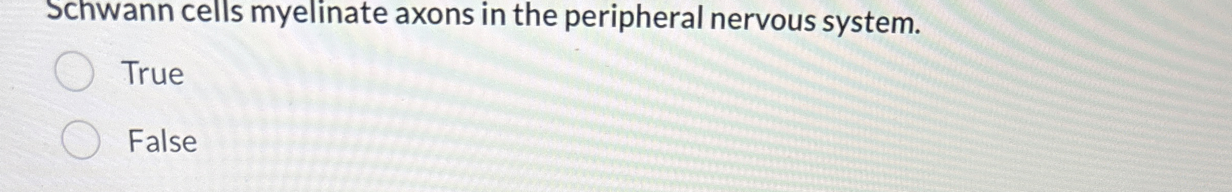 Solved Schwann cells myelinate axons in the peripheral | Chegg.com