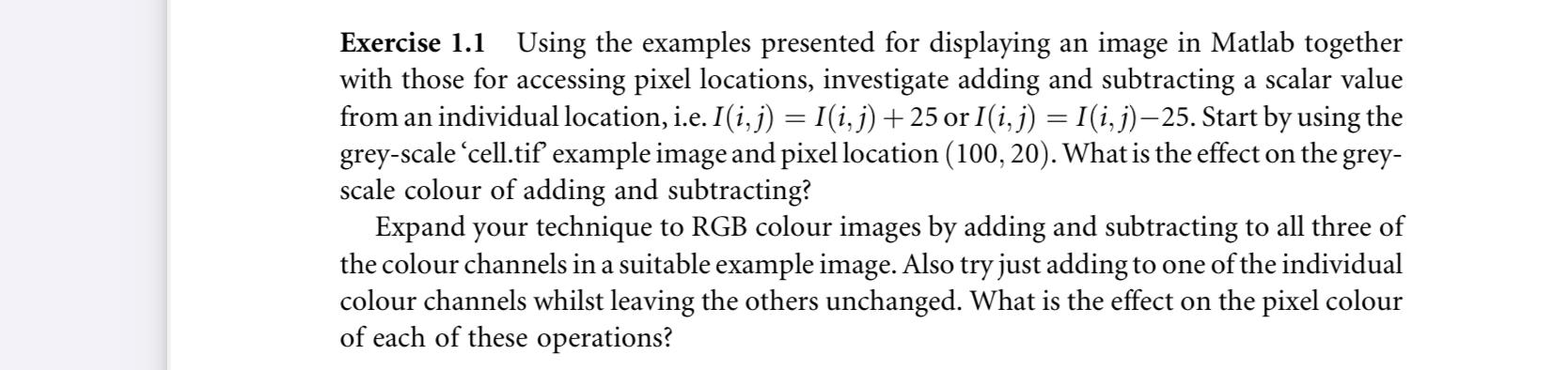 Solved Exercise 1.1 ﻿Using the examples presented for | Chegg.com