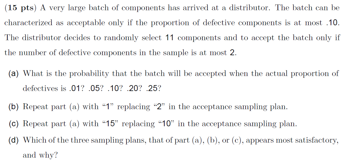 Solved Could you pleas show me step each section? (15 ﻿pts) | Chegg.com