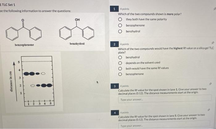 Solved TLC Set 1 se the following information to answer the | Chegg.com