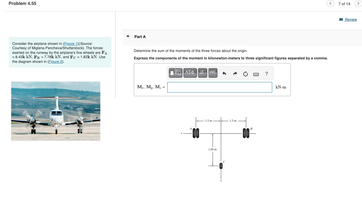 Solved Consider the airplane shown in (Figure 1)(Source: | Chegg.com