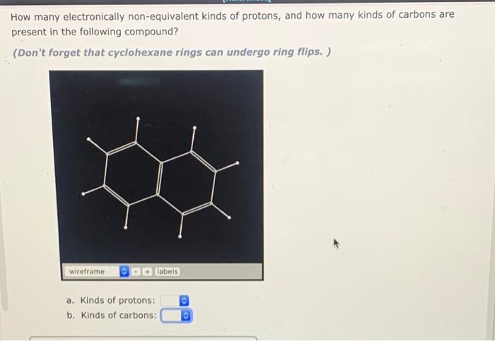 Solved How many electronically non-equivalent kinds of | Chegg.com