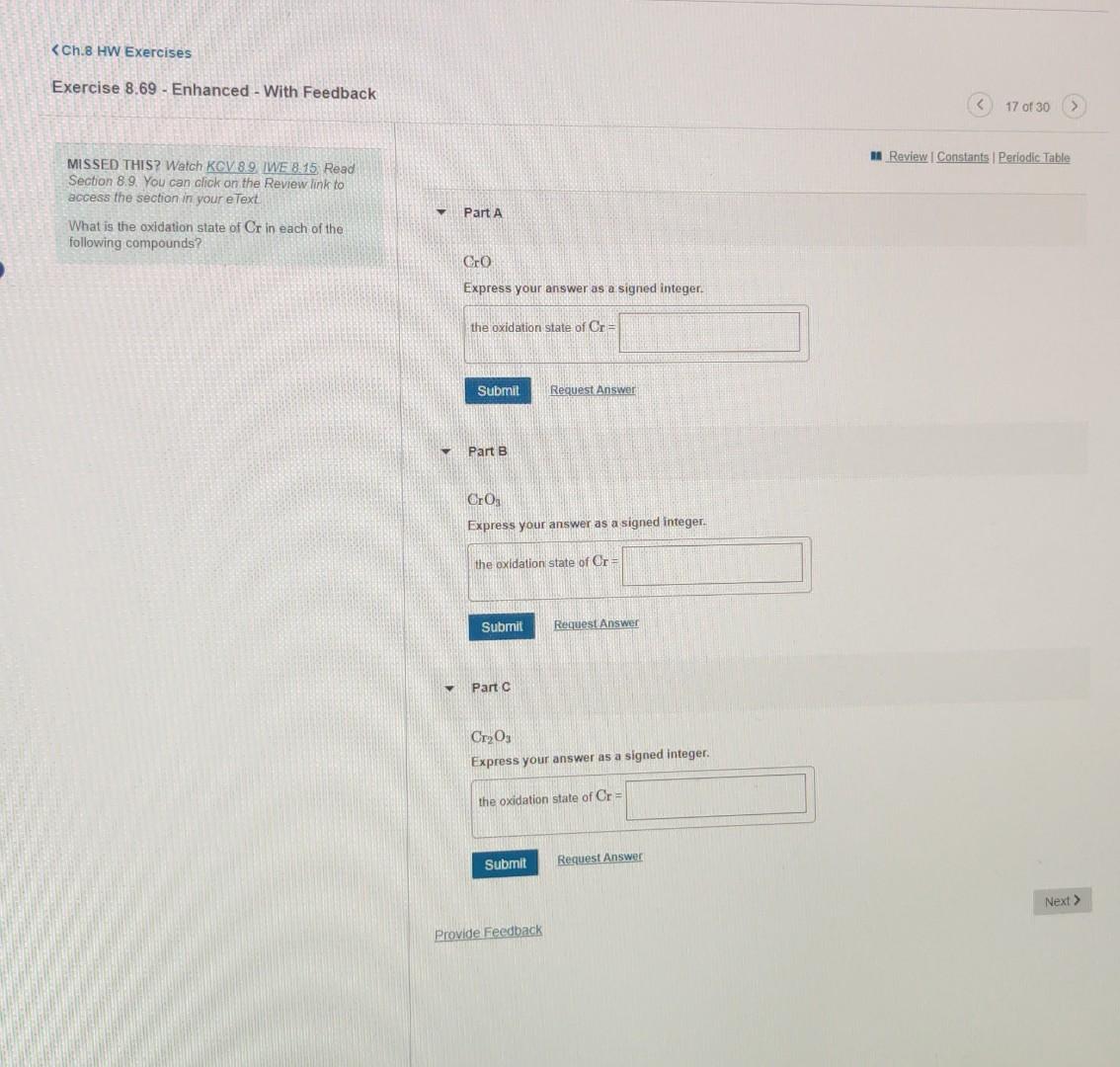Solved Provide Feedback | Chegg.com