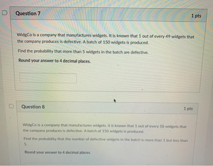 Solved o Quiz: HW 6.2 Question 5 1 pts A coin is weighted so | Chegg.com
