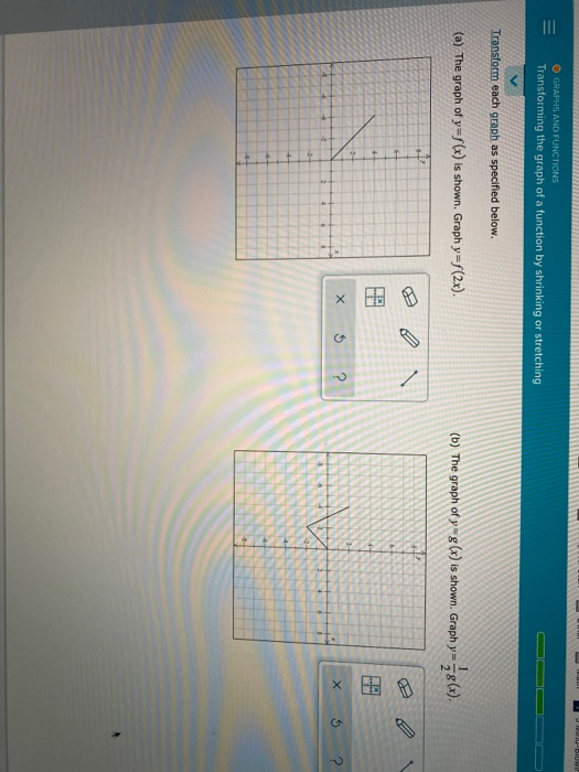 Solved UUDIW OGRAPHS AND FUNCTIONS Transforming the graph of | Chegg.com