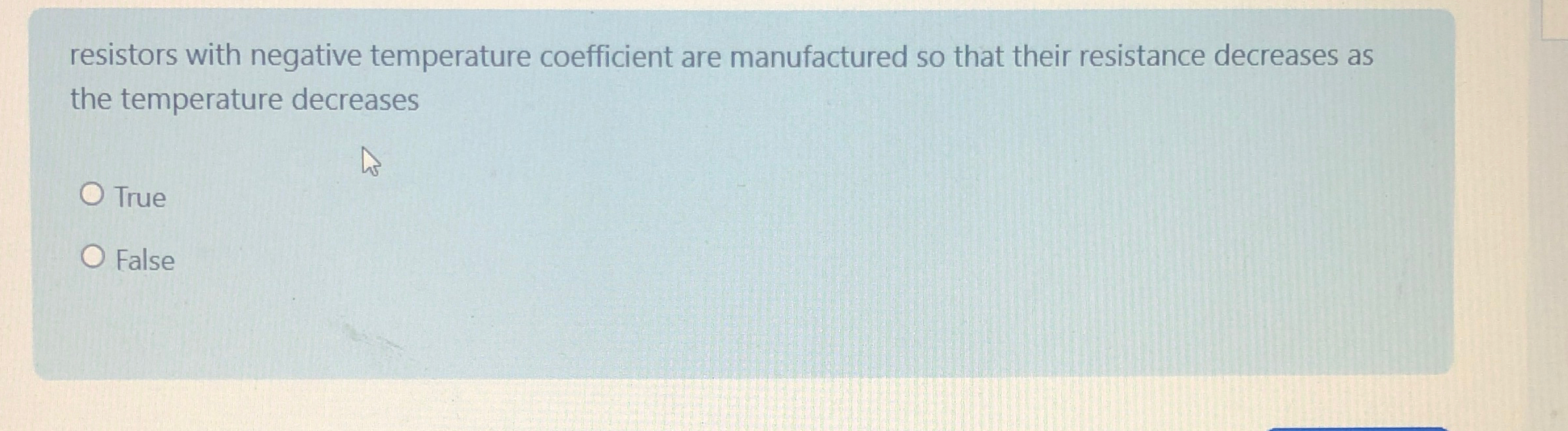 Solved resistors with negative temperature coefficient are | Chegg.com