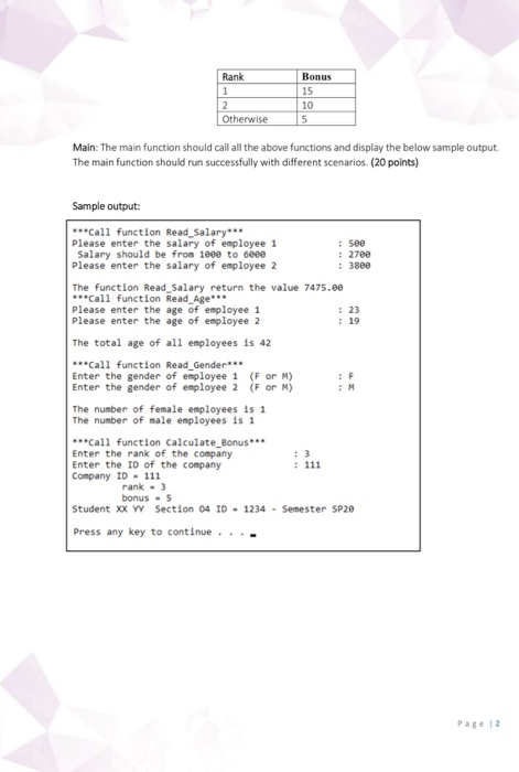 Solved CS 159 - Weekly Assessment 1 - Spring 2020 Upload the | Chegg.com