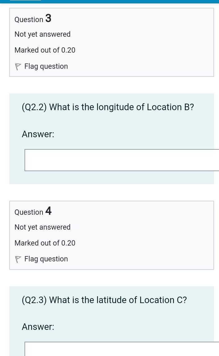Solved The global map of the Earth below shows the Earth's | Chegg.com