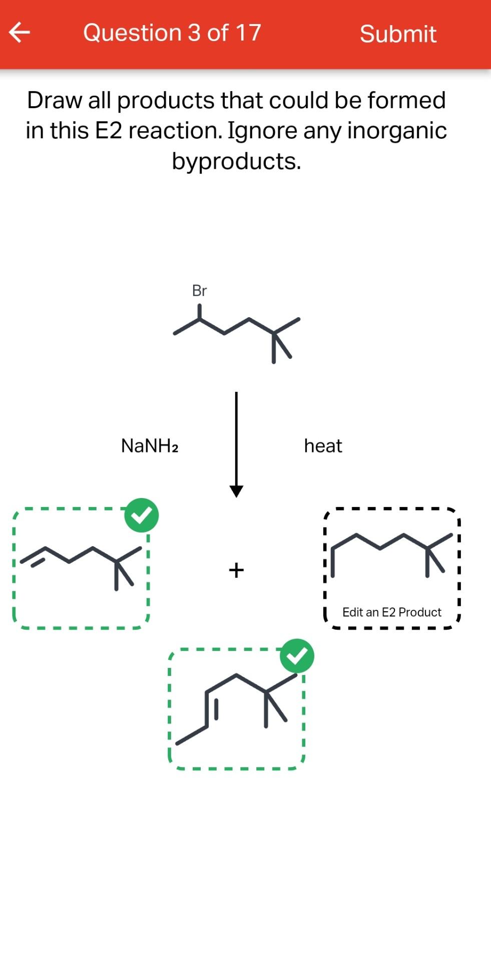 Solved Draw all products that could be formed in this E2 | Chegg.com