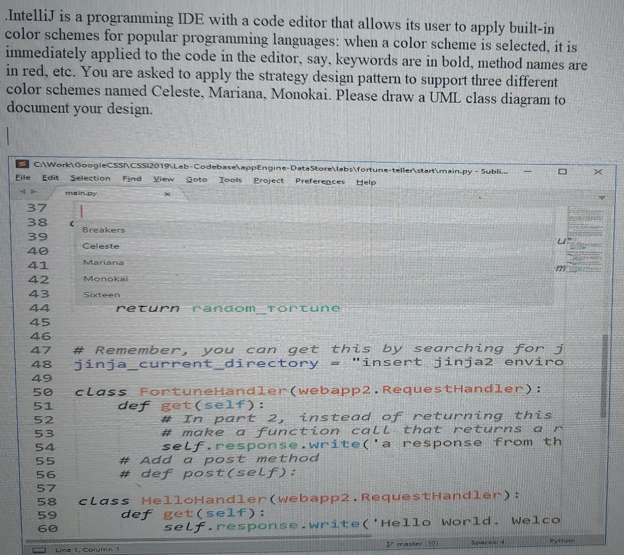 Solved make a uml diagram for the prompt above. design | Chegg.com