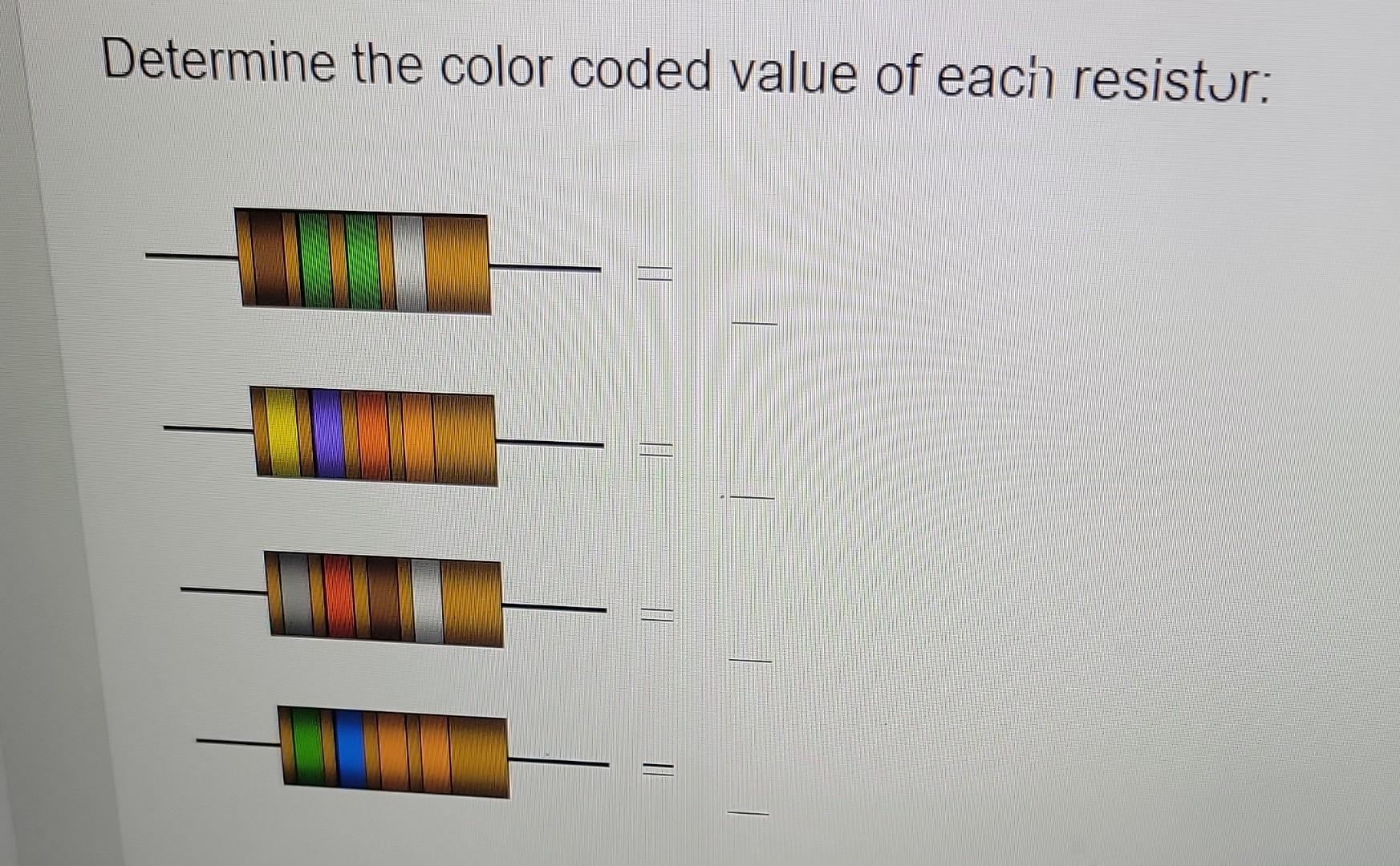 Solved Reviewing the color code, what is the number | Chegg.com