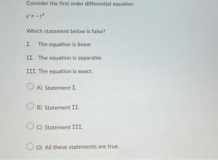 Solved Consider the first order differential equation y'= | Chegg.com