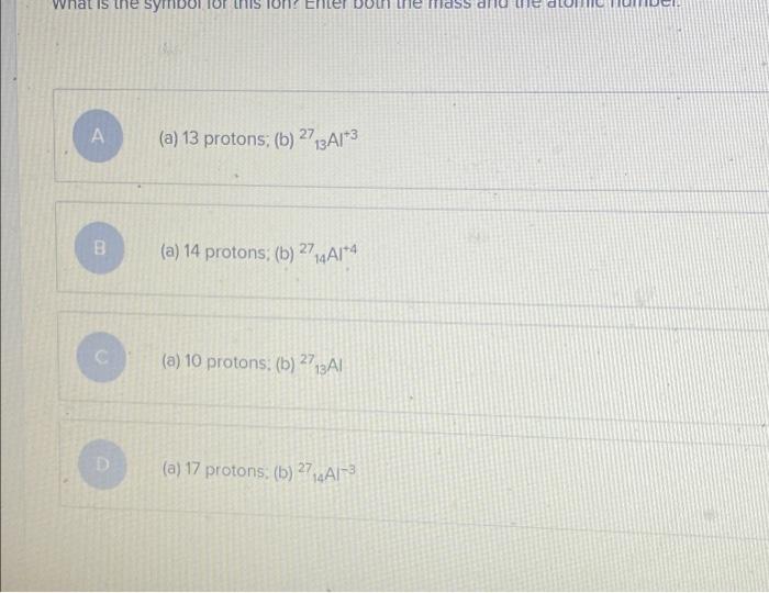 Solved An ion has 14 neutrons, 10 electrons, and a mass | Chegg.com