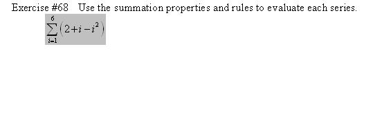Solved Use the summation properties and rules to evaluate | Chegg.com