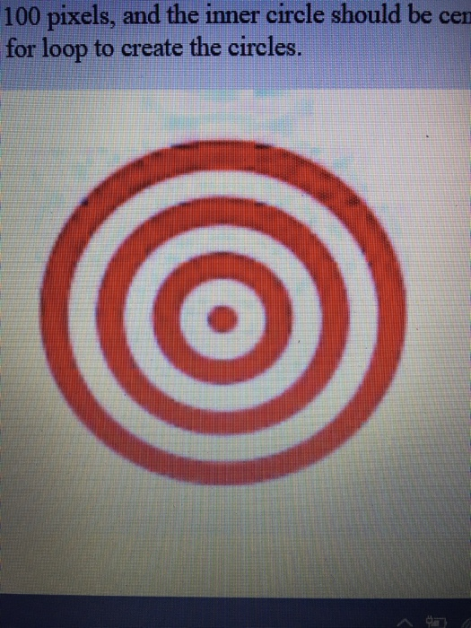 Solved Write a program that draws a bullseye using turtles | Chegg.com