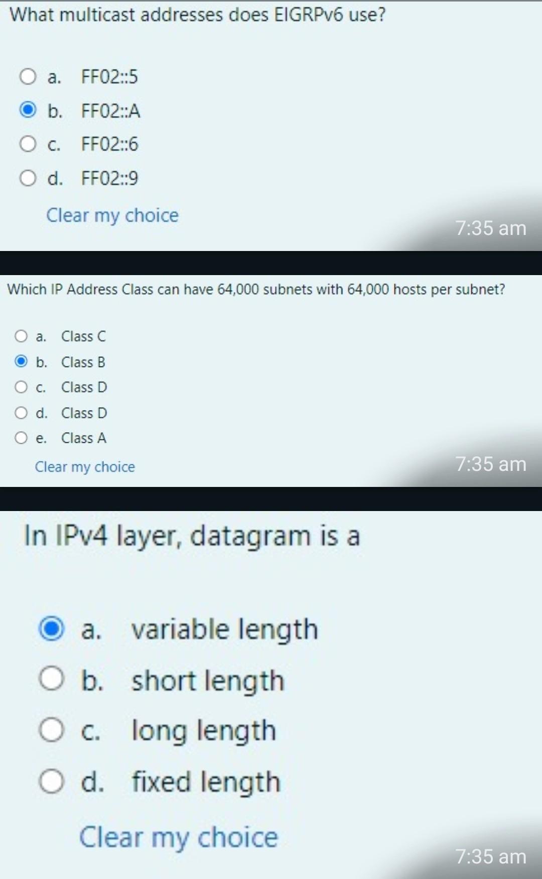 Solved Dotted-decimal notation of | Chegg.com