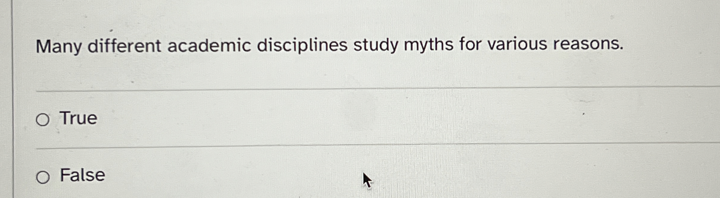 Solved Many different academic disciplines study myths for | Chegg.com