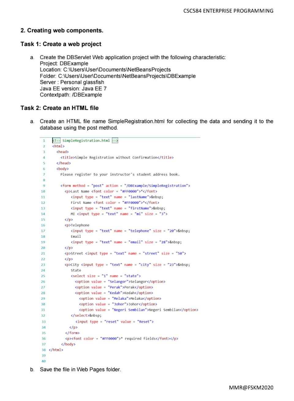Solved Csc584 Enterprise Programming 2 Creating Web 