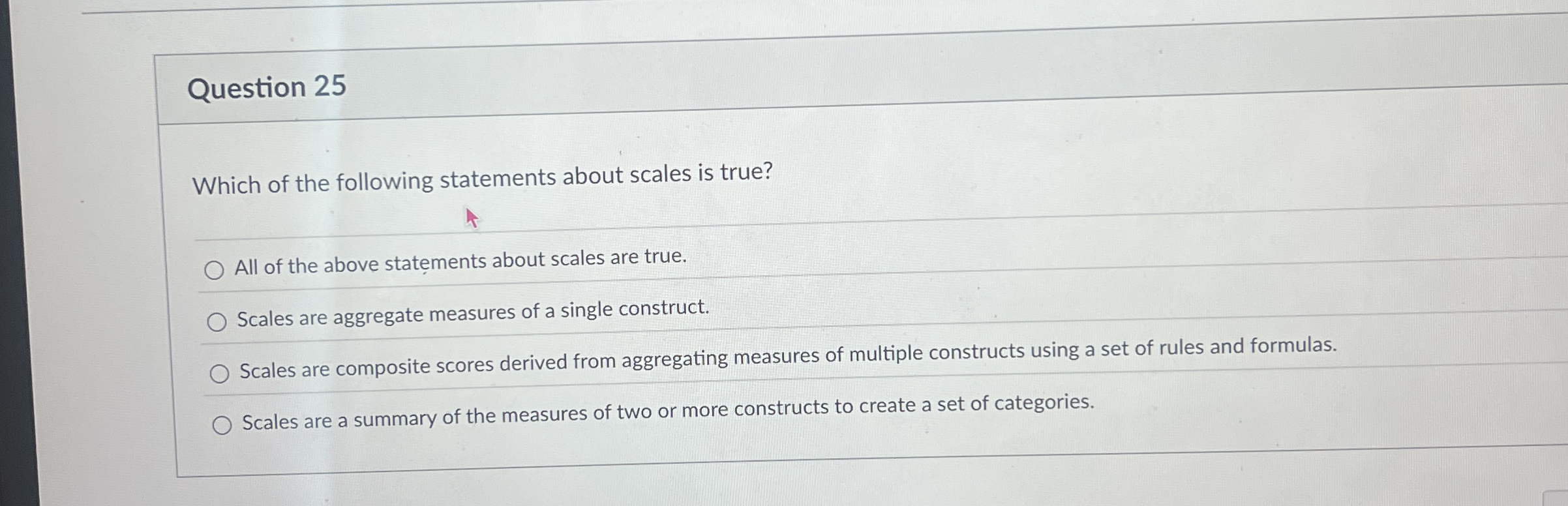 Solved Question 25Which of the following statements about | Chegg.com