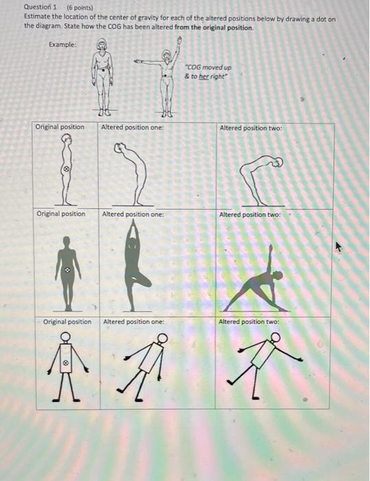Solved Question 1 (6 points) Estimate the location of the | Chegg.com