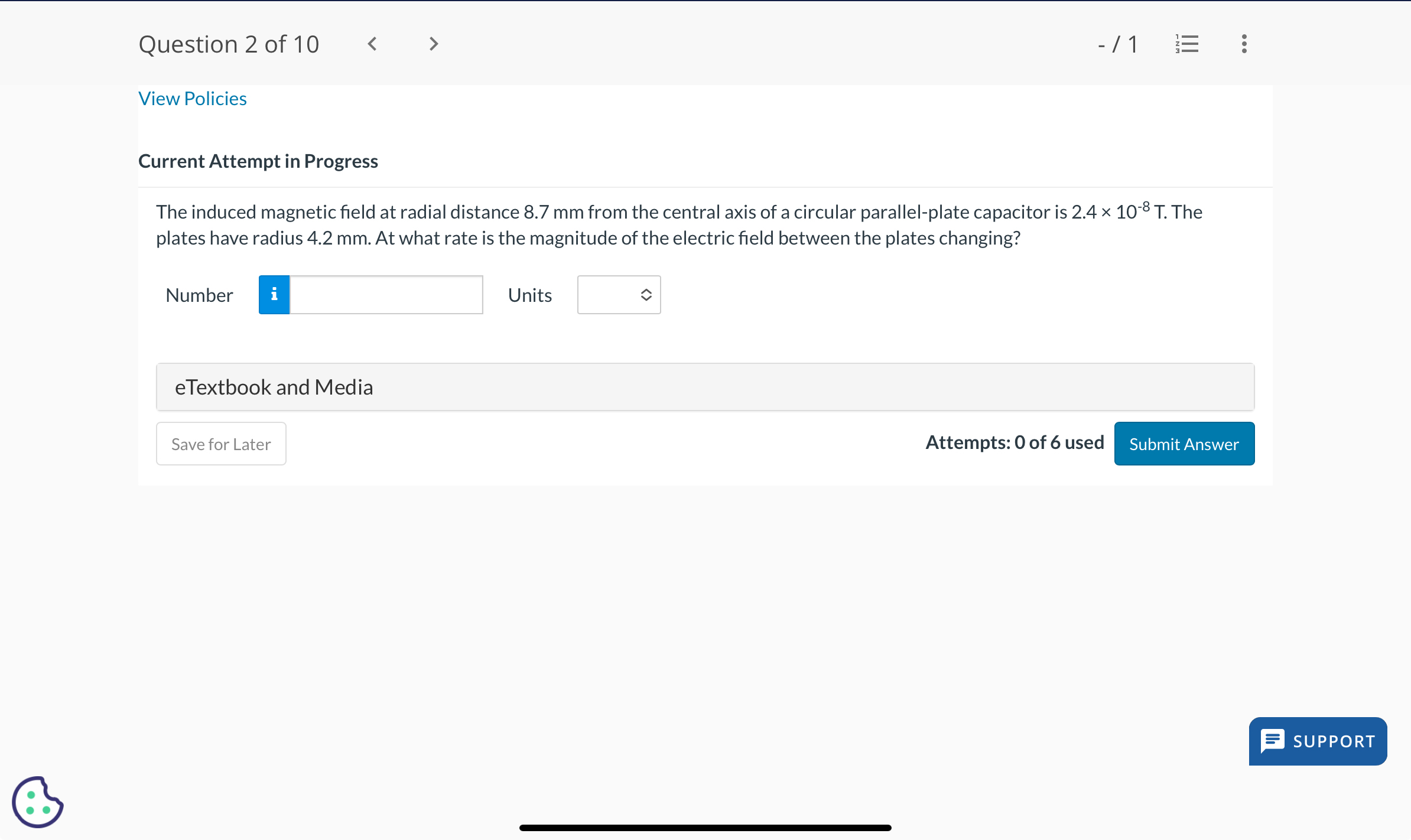 Solved Question 2 ﻿of 10-1View PoliciesCurrent Attempt in | Chegg.com