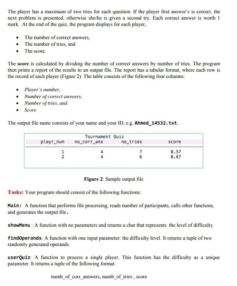 Solved Problem definition: We want to write a Python program | Chegg.com