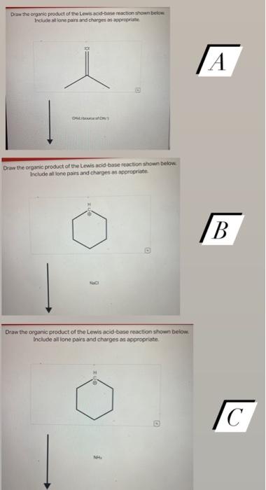 Solved Draw the organie product of the Lewis acid-sise | Chegg.com