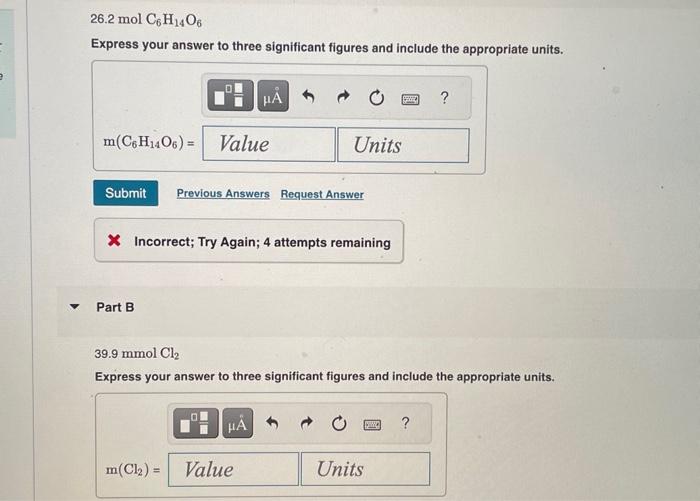 Solved Express your answer in molecules to three significant | Chegg.com