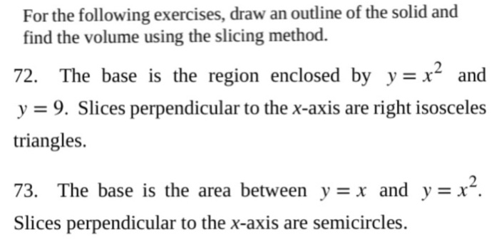 Solved For the following exercises, draw an outline of the | Chegg.com